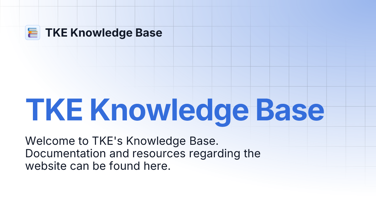 TKE Knowledge Base